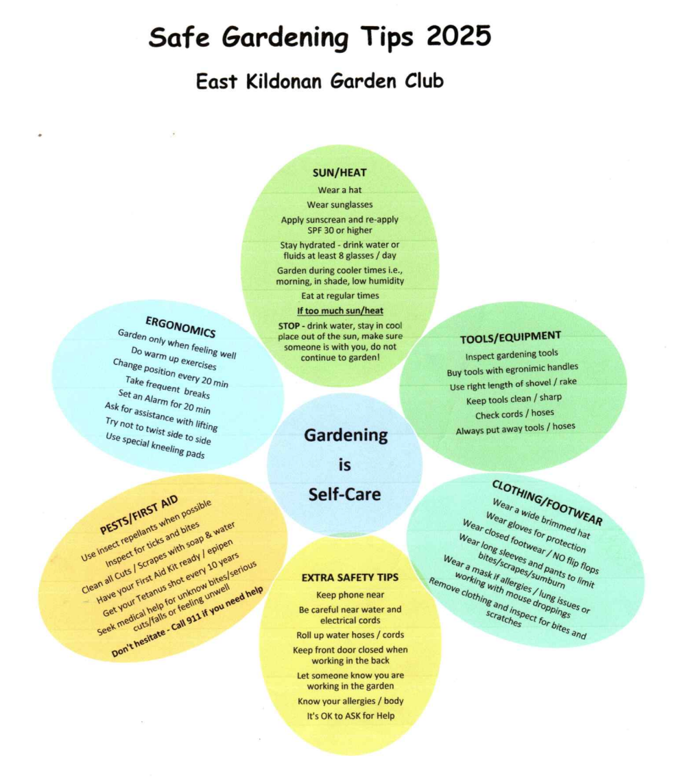 Garden Safety - East Kildonan Garden Club